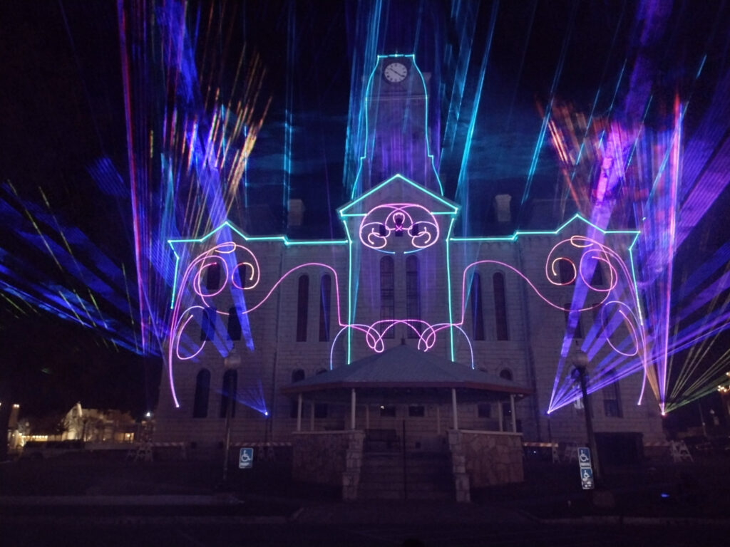 Laser Light Shows & Laser Mapping in Texas by Laser Spectacles, Inc.